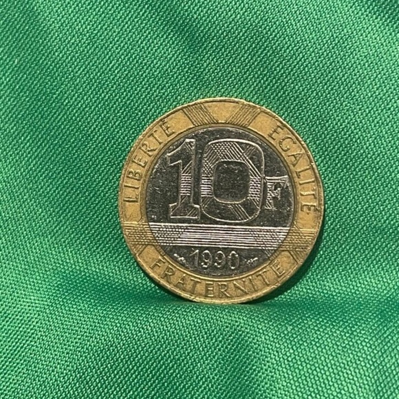 Office | Vintage 199 Liberteegalitefraternite 10 F Kim Silver And Gold ...